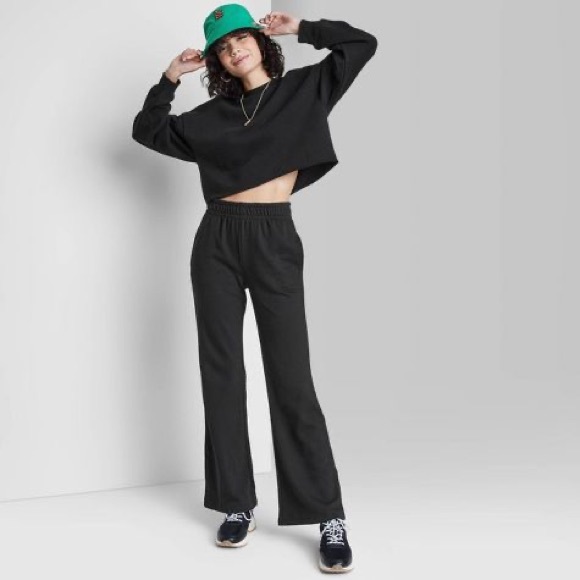 wild fable | Pants & Jumpsuits | Highrise Wide Leg French Terry ...